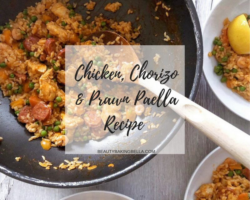 Chicken, Chorizo & Prawn Paella Recipe