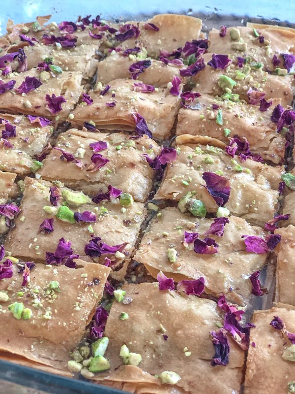 Homemade Macadamia & Rose Baklava Recipe